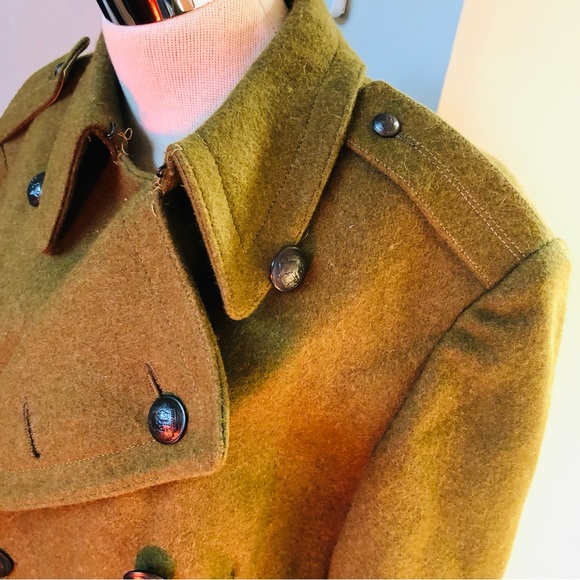 Vintage | Jackets & Coats | Vintage Romanian Heavy Wool Double Breasted ...